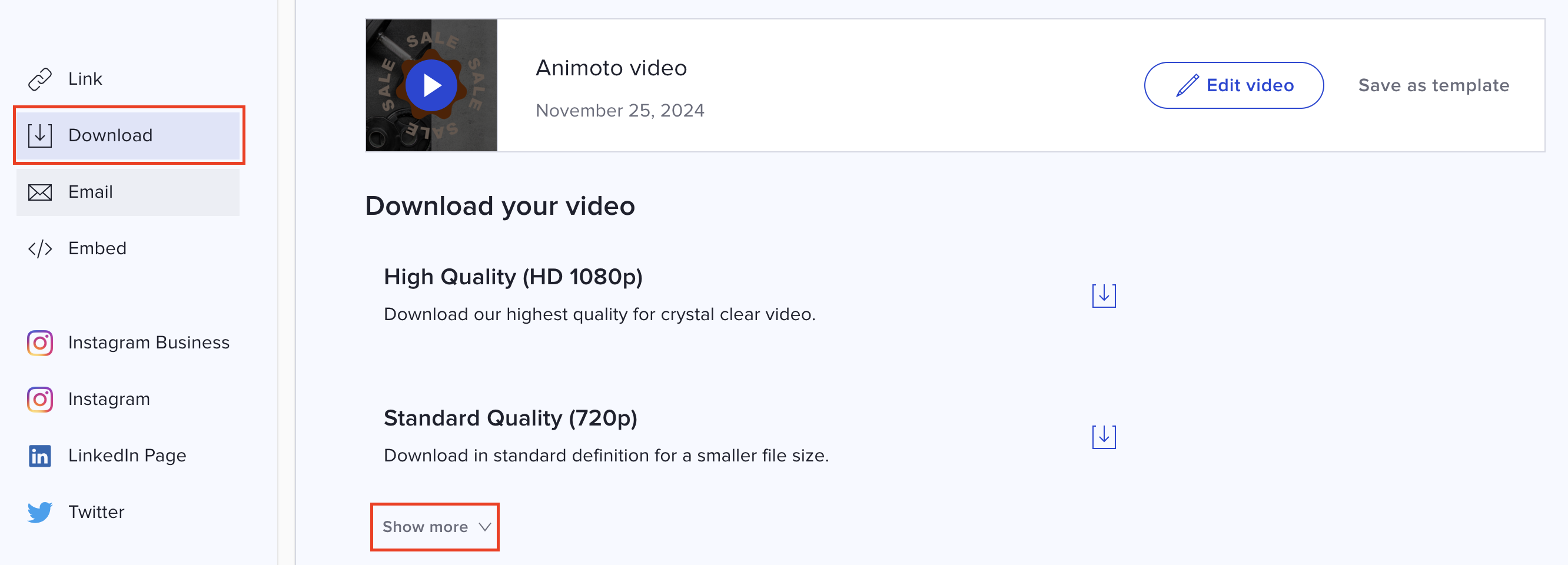 Download Your Video – Animoto Help